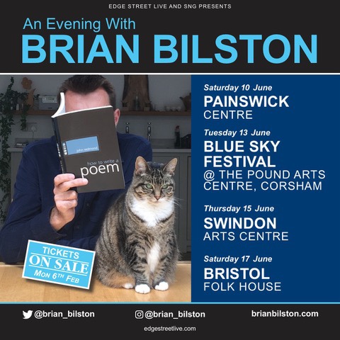 More shows announced – Brian Bilston